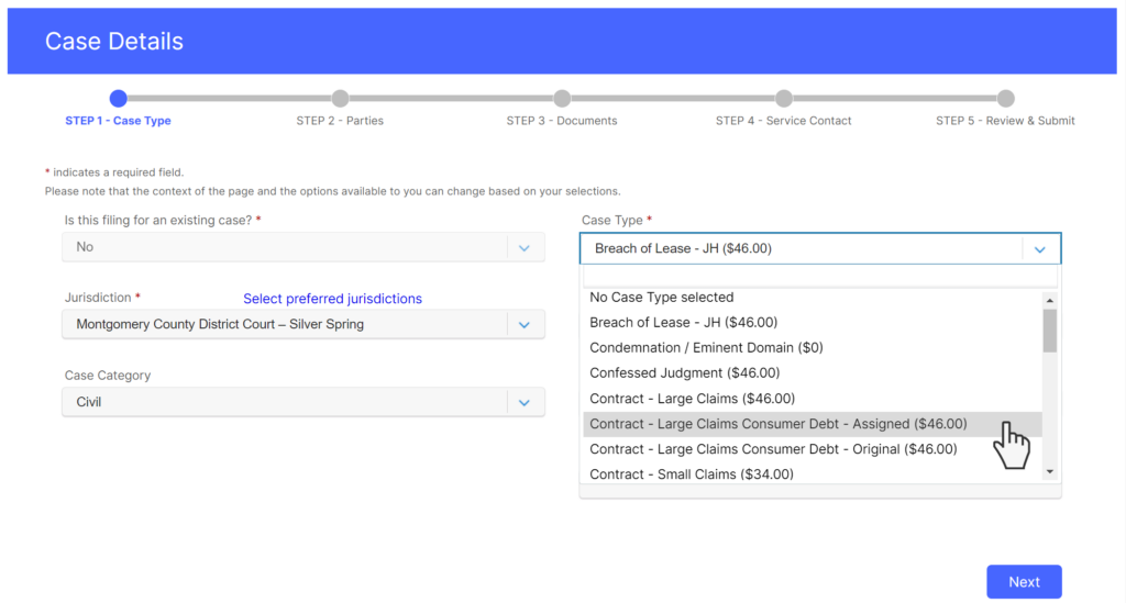 eFiling Templates - File & ServeXpress